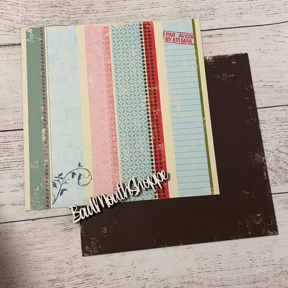 Hobby Lobby | Office | 2x12 Scrapbook Paper Lot Travel Globe Atlas Map ...